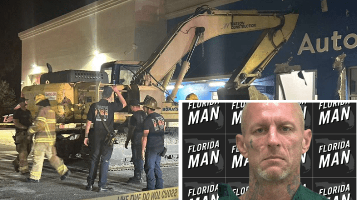 Florida Man Steals Excavator, Goes for Joyride, Crashes into Walmart ...
